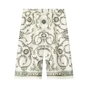 Alexander Wang Money Print Extra Long Boxer Shorts - White