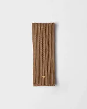 Prada Wool Scarf - Camel Brown