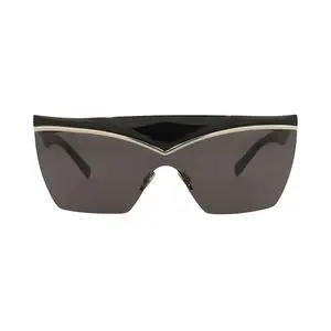 Saint Laurent Shield-frame Injection Sunglasses - Black
