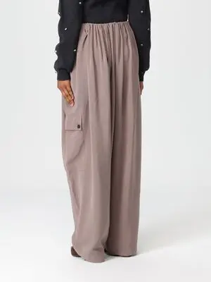 ALYSI Wide Leg Trousers - Smoke Grey