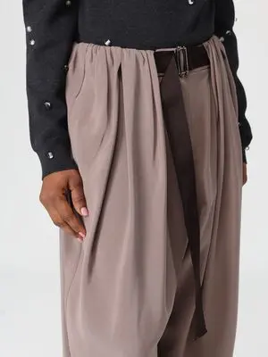 ALYSI Wide Leg Trousers - Smoke Grey