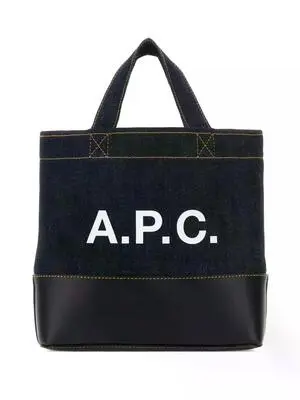 A.p.c. Mini Axel Denim Tote Bag - Blue