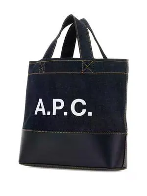 A.p.c. Mini Axel Denim Tote Bag - Blue