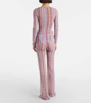 Missoni Zigzag High-rise Slim Pants - Multicoloured