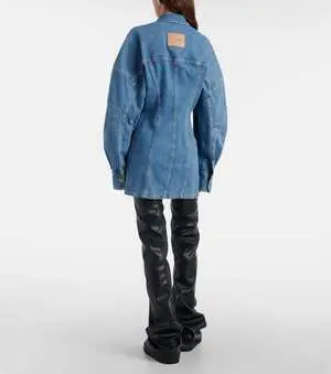Attico Denim Mini Dress