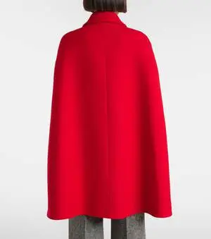 Valentino Garavani Vlogo Wool Cape