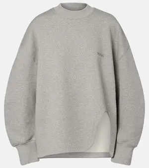 Attico Oversized Cotton Jersey Sweatshirt
