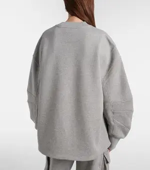 Attico Oversized Cotton Jersey Sweatshirt