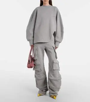 Attico Oversized Cotton Jersey Sweatshirt