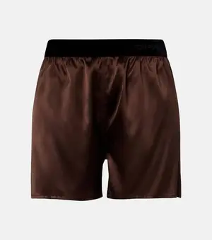TOM FORD Silk-blend Satin Shorts