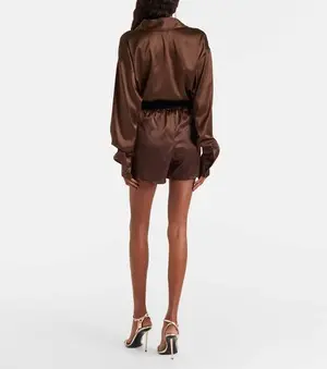 TOM FORD Silk-blend Satin Shorts