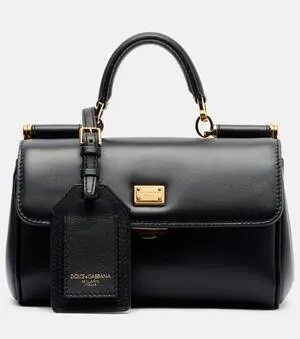 Dolce & Gabbana My Sicily Small Leather Tote - Black