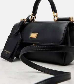 Dolce & Gabbana My Sicily Small Leather Tote - Black