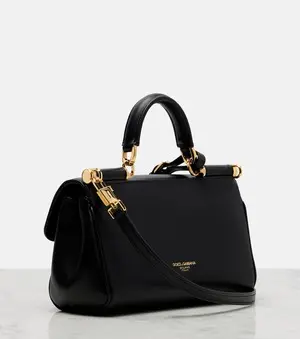 Dolce & Gabbana My Sicily Small Leather Tote - Black