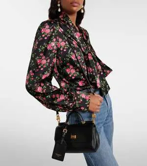 Dolce & Gabbana My Sicily Small Leather Tote - Black