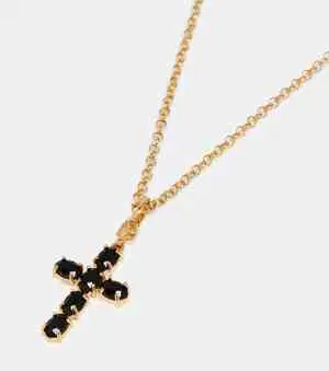 Dolce & Gabbana Cross Embellished Chain Necklace