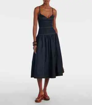 Zimmermann Denim Midi Dress