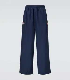 Balenciaga Logo Oversized Cotton-blend Jersey Track Pants