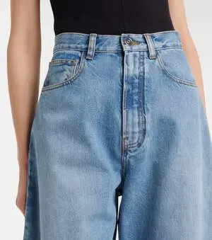 Alaïa High-rise Barrel-leg Jeans