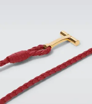 TOM FORD Braided Leather Bracelet