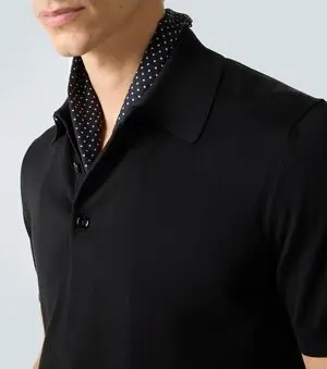 TOM FORD Cotton Polo Shirt - Black
