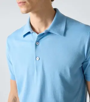 TOM FORD Cotton Polo Shirt - Blue