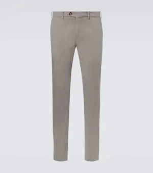 Brunello Cucinelli Cotton Slim Pants - Grey