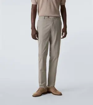 Brunello Cucinelli Cotton Slim Pants - Grey