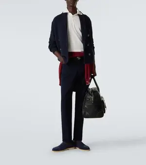 Brunello Cucinelli Suede Penny Loafers - Blue