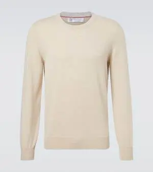 Brunello Cucinelli Cashmere Crewneck Sweater - Beige