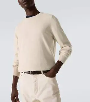 Brunello Cucinelli Cashmere Crewneck Sweater - Beige
