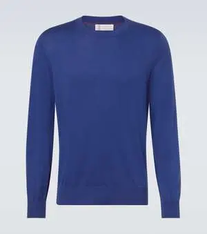 Brunello Cucinelli Cotton Sweater - Blue