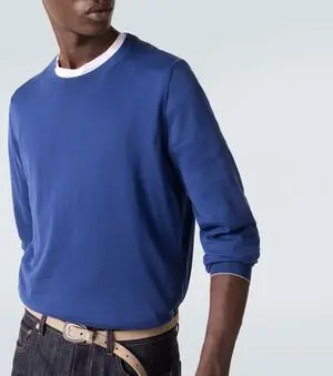Brunello Cucinelli Cotton Sweater - Blue