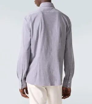 Brunello Cucinelli Cotton Poplin Shirt - Grey