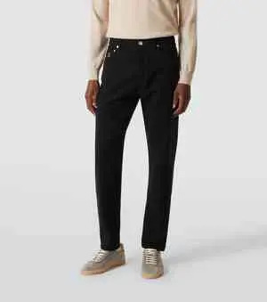 Brunello Cucinelli Mid-rise Straight Jeans - Black