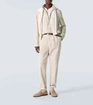 Brunello Cucinelli Silk, Linen, And Wool Jacket - Beige