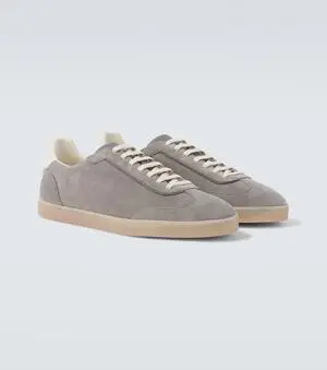 Brunello Cucinelli Suede Low Top Sneakers - Grey