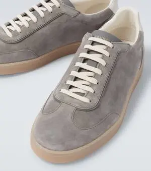 Brunello Cucinelli Suede Low Top Sneakers - Grey