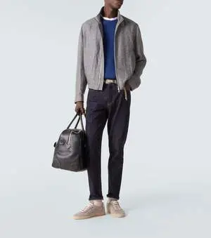 Brunello Cucinelli Suede Low Top Sneakers - Grey