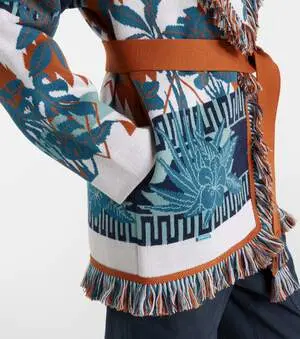 Alanui Island Soul Jacquard Wool Cardigan - Multicoloured
