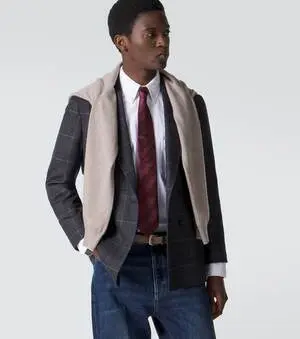 Brunello Cucinelli Striped Silk Tie