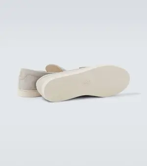 Brunello Cucinelli Suede Slip-on Sneakers
