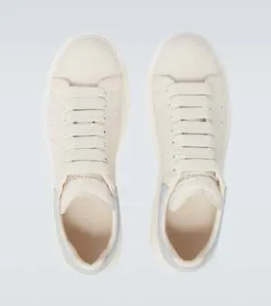 Alexander McQueen Oversized Leather Sneakers - White