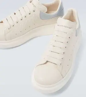 Alexander McQueen Oversized Leather Sneakers - White