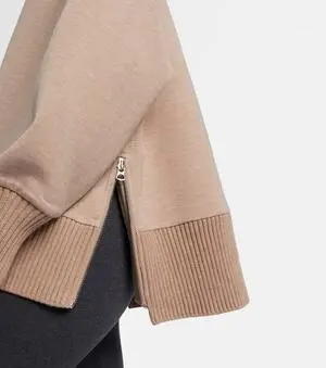 Varley Barker Jersey Turtleneck Sweatshirt - Beige