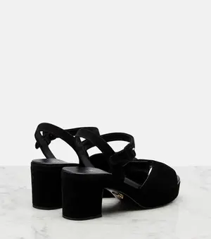 Prada Suede Sandals - Black