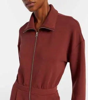 Varley Jessie Jersey Jumpsuit In Cinnamon - Brown