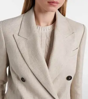 Brunello Cucinelli Linen And Cotton Blazer