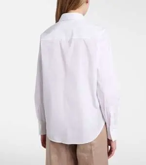 Brunello Cucinelli Monili Cotton-blend Poplin Shirt
