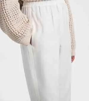 Brunello Cucinelli Mid-rise Straight Pants - White
